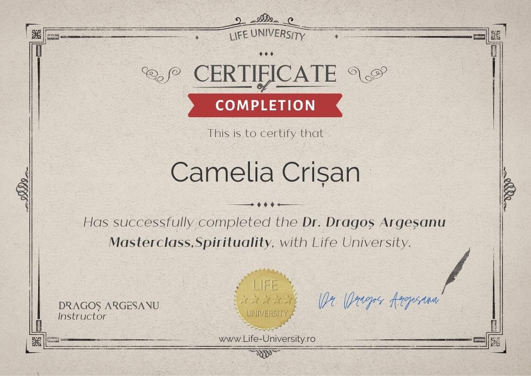 Curs Spiritualitate » Online » Masterclass Dr. Dragoș Argeșanu